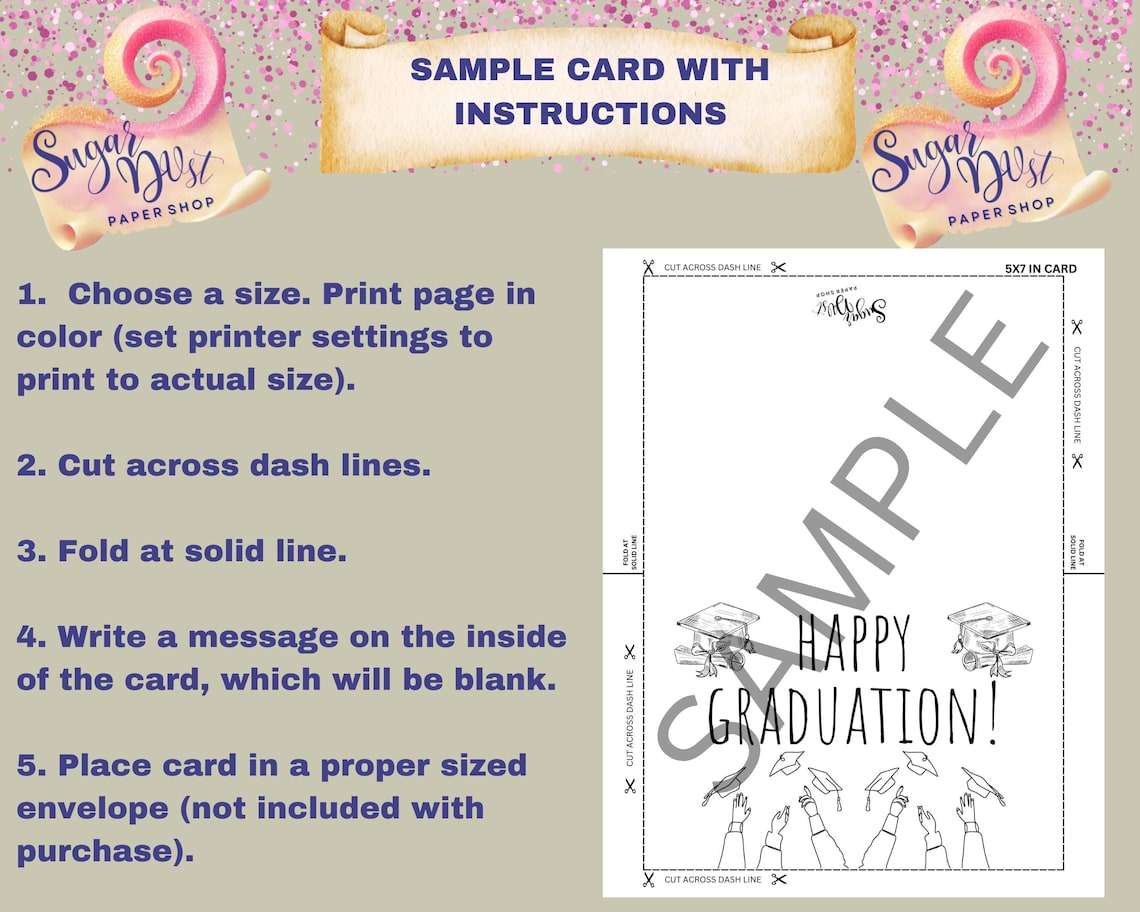 Printable Graduation Card | Happy Graduation | High School, College ...