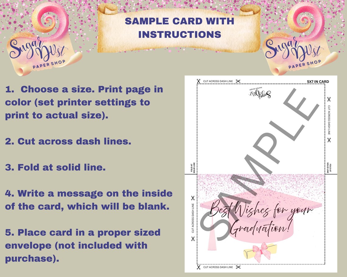 Printable Graduation Card | Best Wishes Graduation | High School ...
