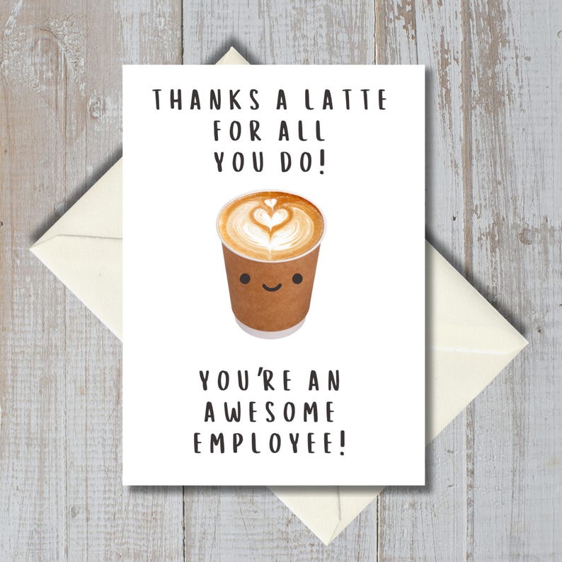 Printable Employee Appreciation Card | Thank You Employee Card | Thanks ...