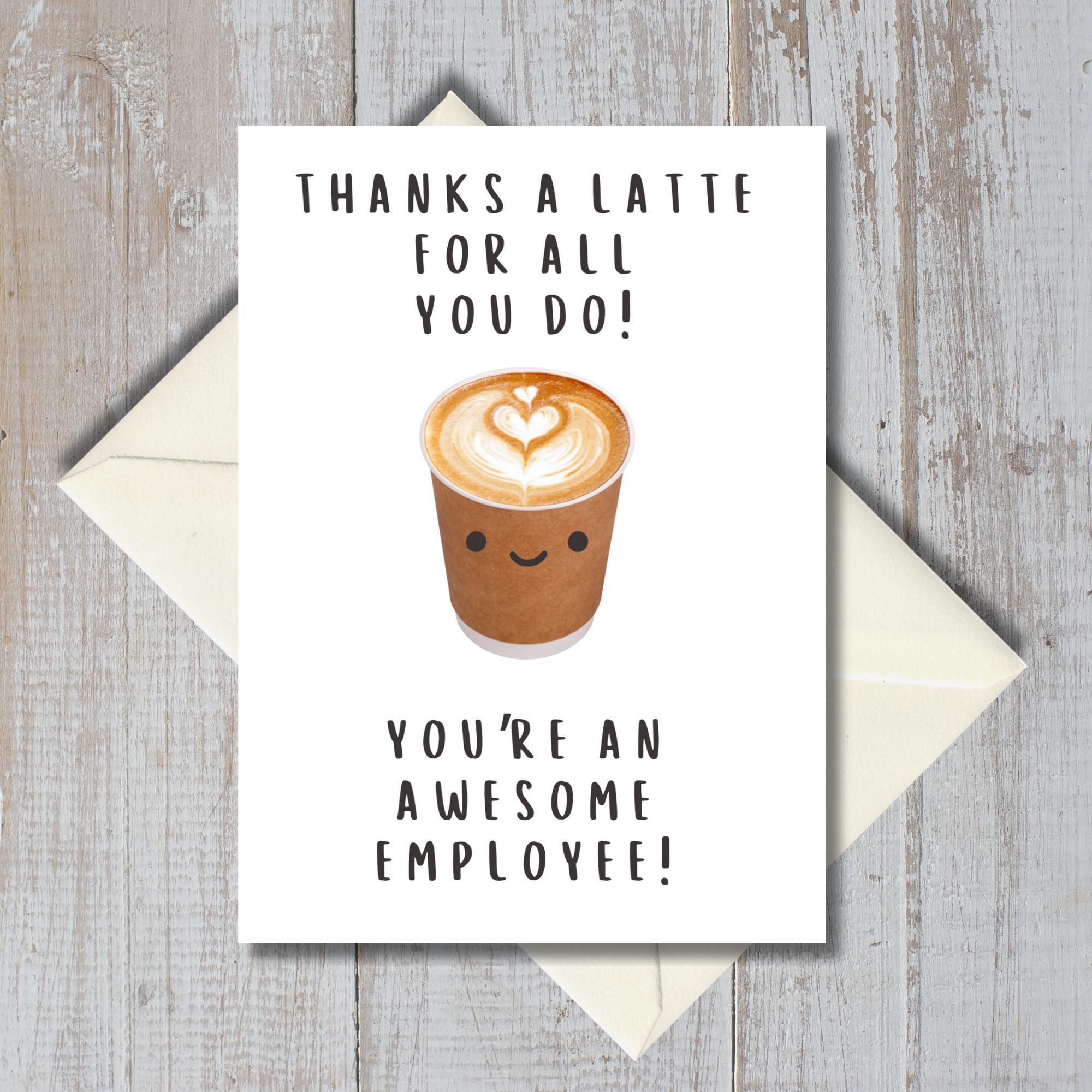 Printable Employee Appreciation Card | Thank You Employee Card | Thanks ...