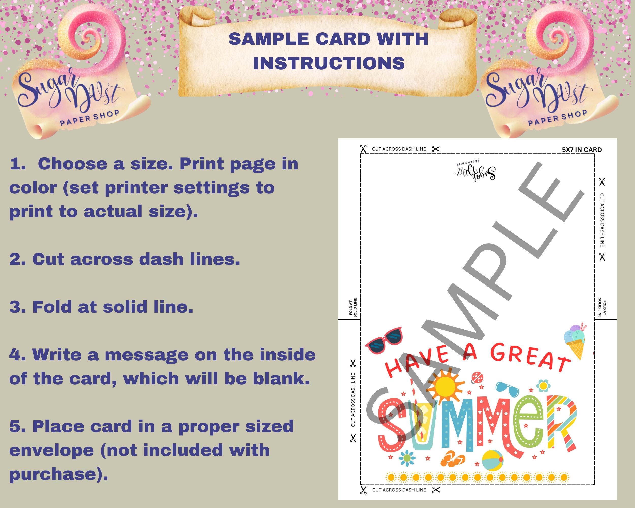 Printable End of School Year Card | Have a Great Summer | for Student ...