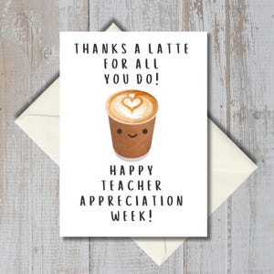 Printable Teacher Appreciation Week Card | Thank You Teacher Card ...