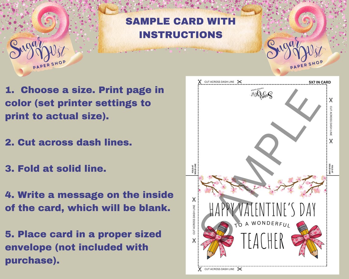 Printable Teacher Valentine's Day Card | Valentine's Day Printable ...