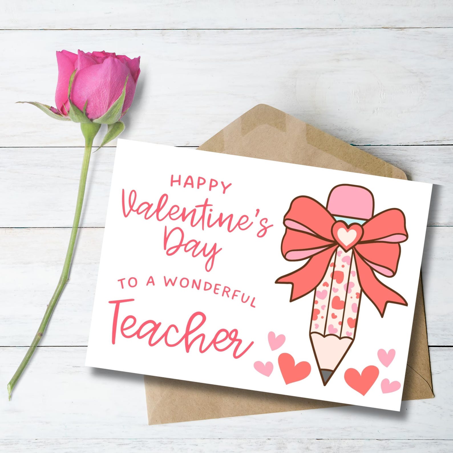 Printable Teacher Valentine's Day Card | Valentine's Day Printable ...