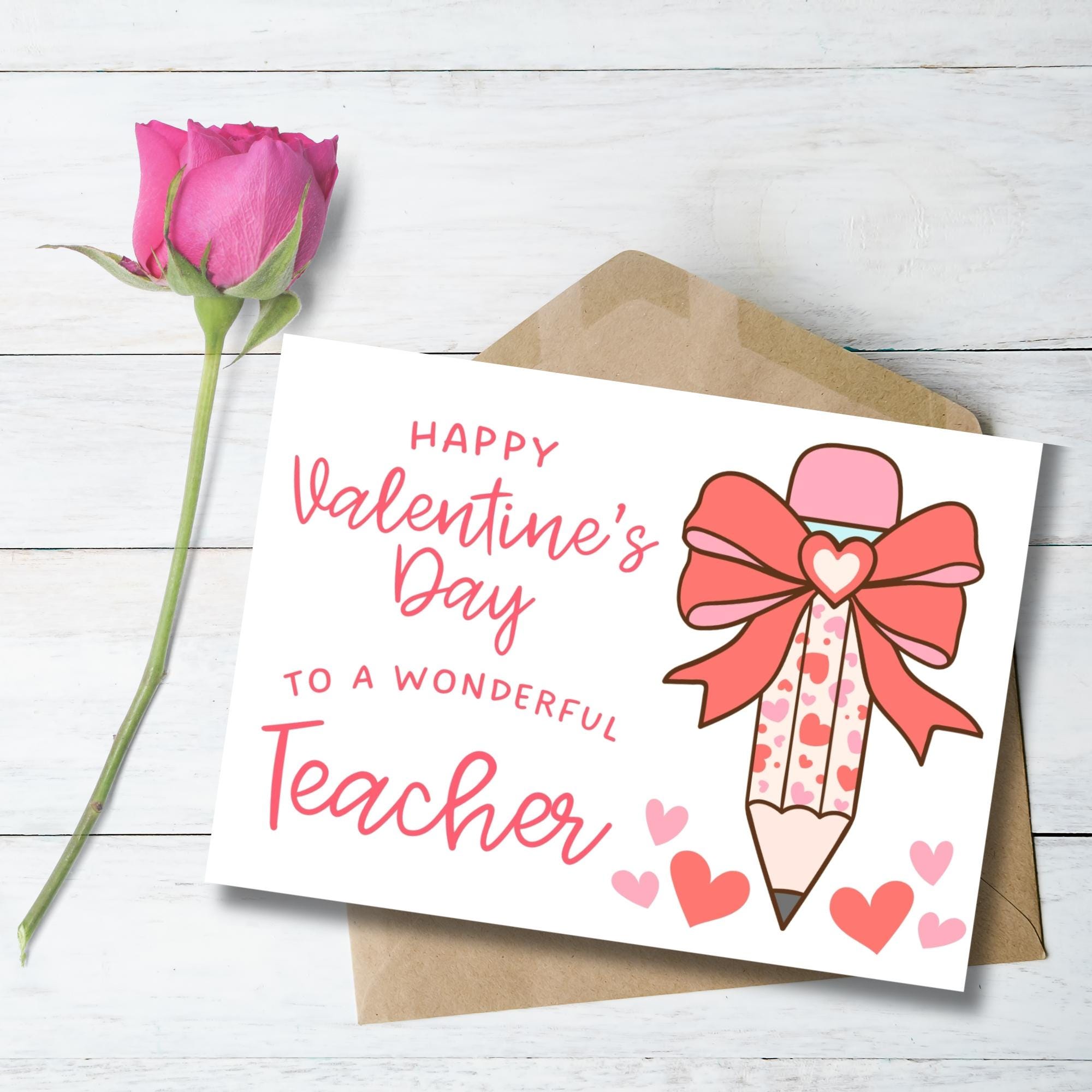 Printable Teacher Valentine's Day Card | Valentine's Day Printable ...
