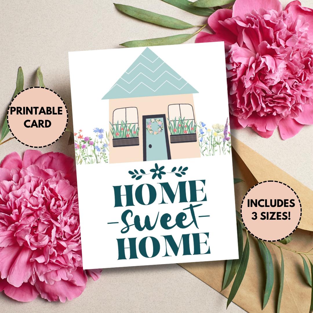 Printable Housewarming Card | Cute New Homeowner Card | Cottage Design ...