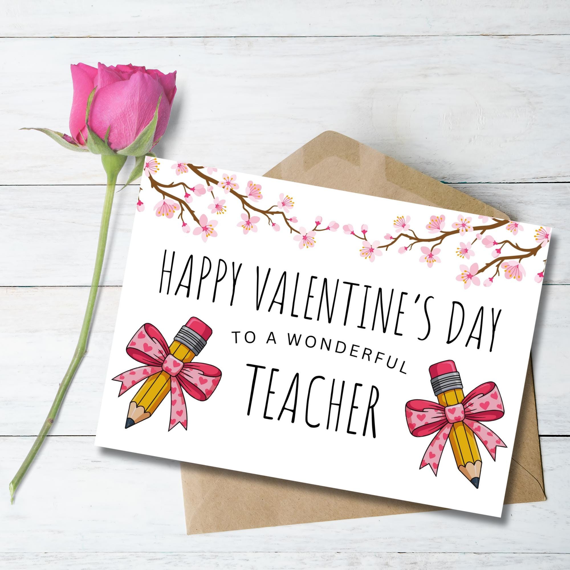 Printable Teacher Valentine's Day Card | Valentine's Day Printable ...