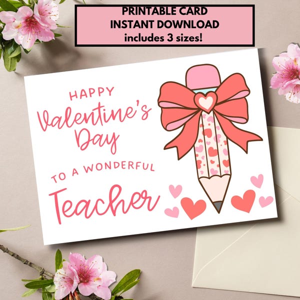 Valentine Teacher Svg - Etsy