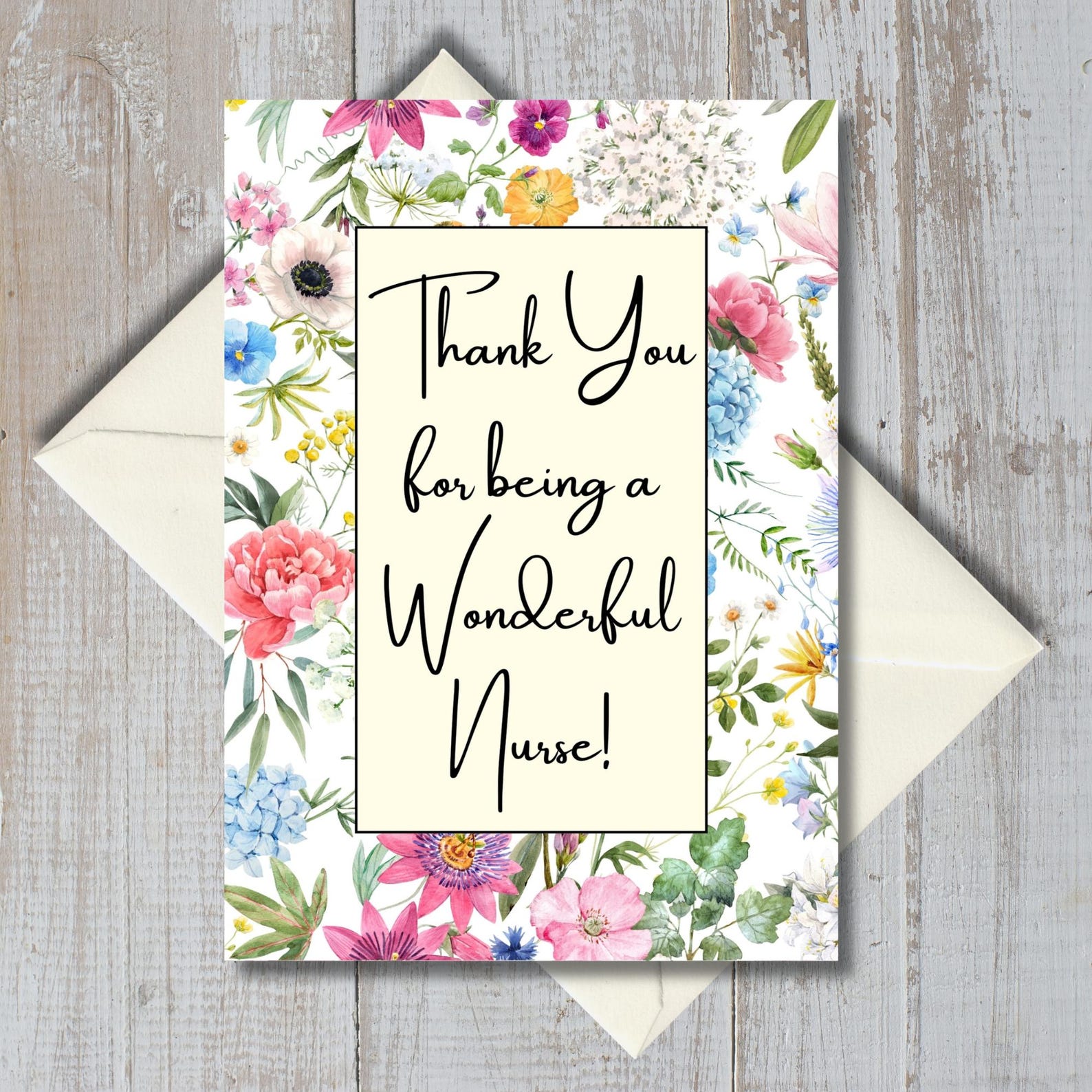 Printable Nurse Thank You Card | Nurse Appreciation Week | Card for ...