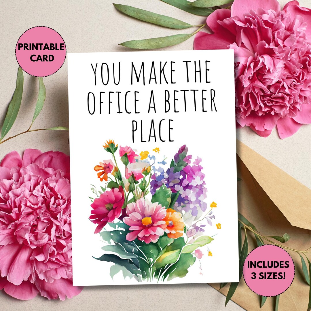 Printable Administrative Professionals Card | Card for Administrative ...