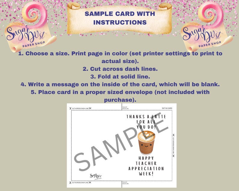 Printable Teacher Appreciation Week Card | Thank You Teacher Card ...