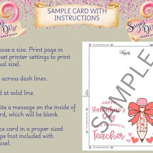 Printable Teacher Valentine's Day Card - Etsy