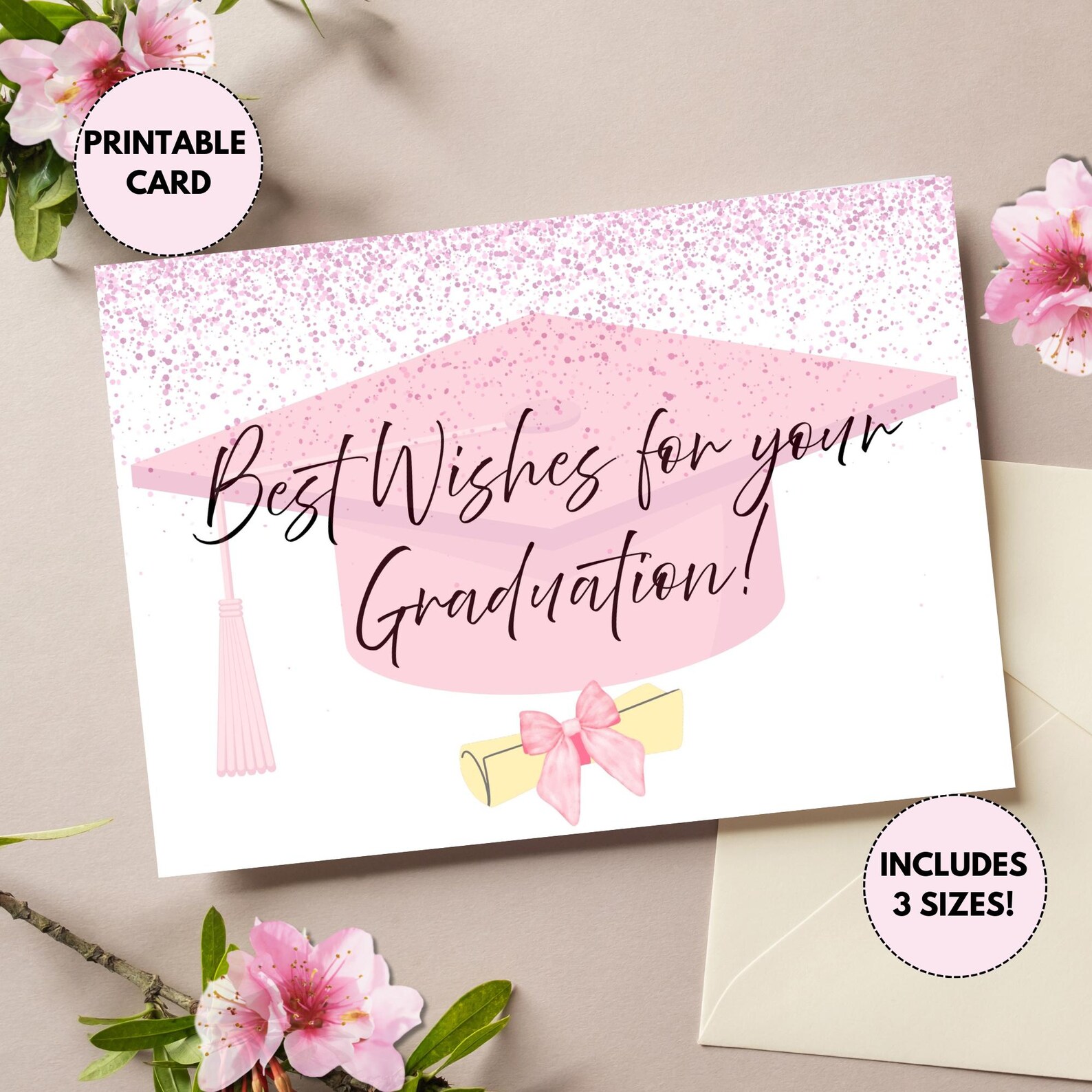 Printable Graduation Card | Best Wishes Graduation | High School ...