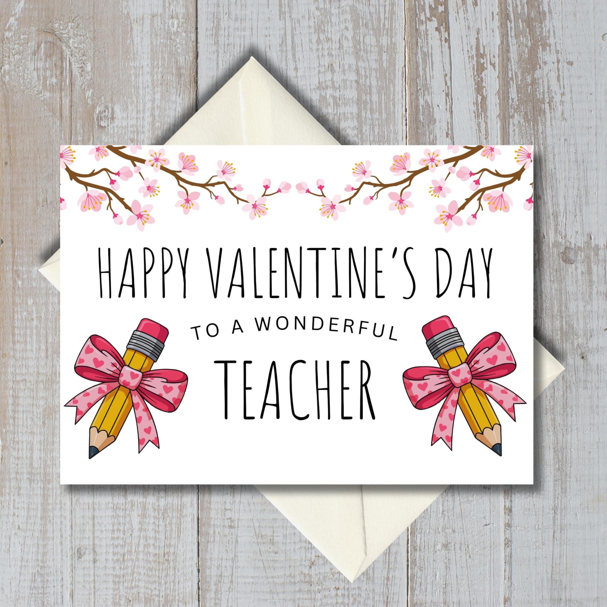 Printable Teacher Valentine's Day Card | Valentine's Day Printable ...