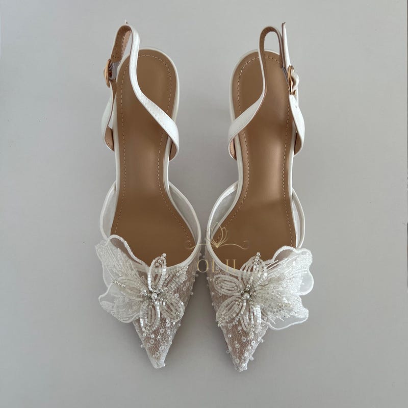 Beaded Slingback Heels - Etsy