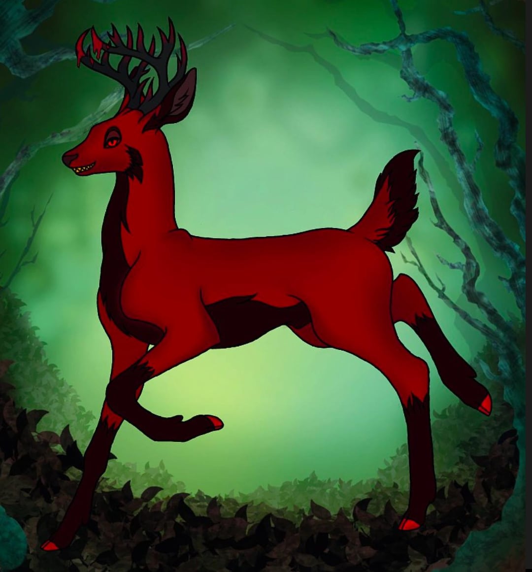Deer Alastor Custom Clear Sticker Design From Hazbin Hotel - Etsy