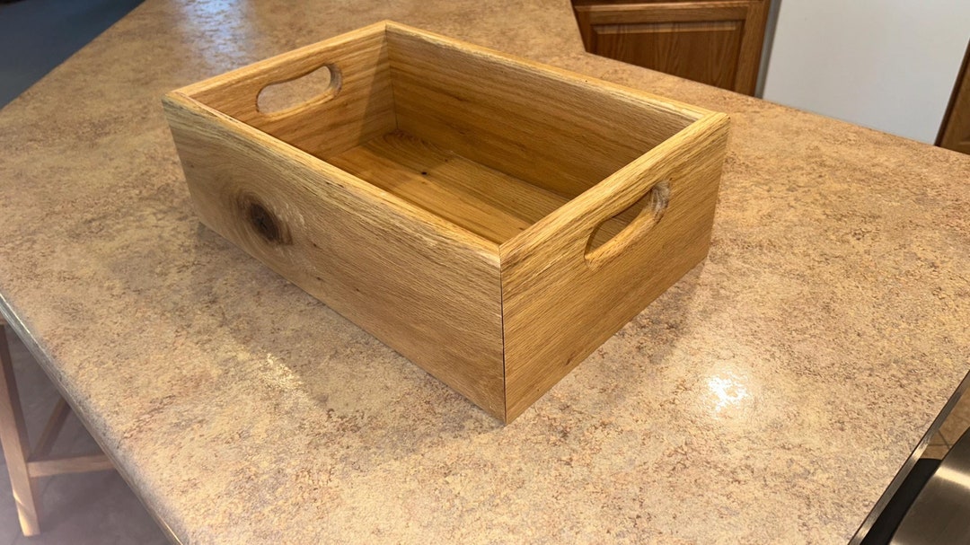 White Oak Crate - Etsy