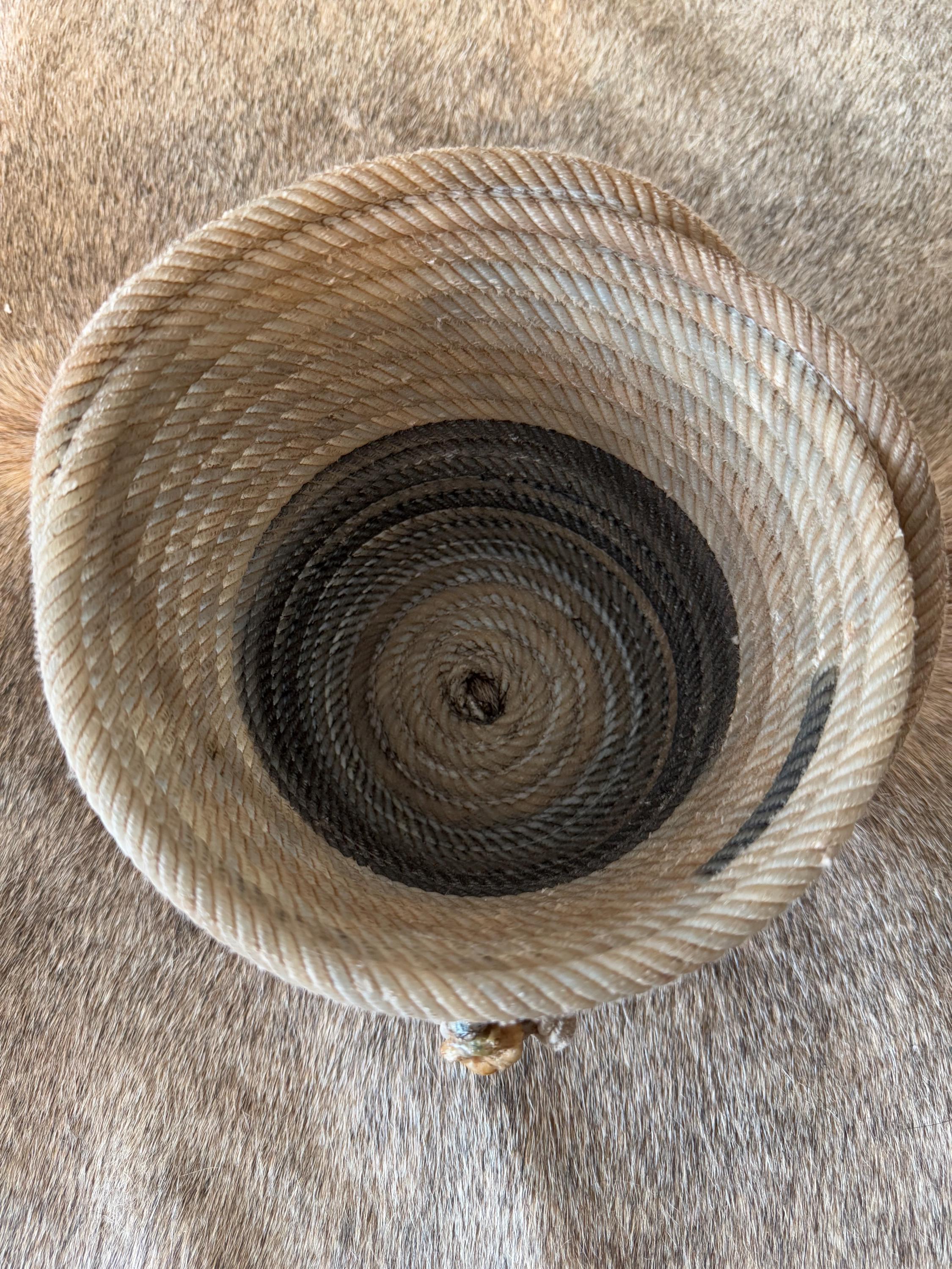 Neutral Lariat Rope Basket/bowel - Etsy