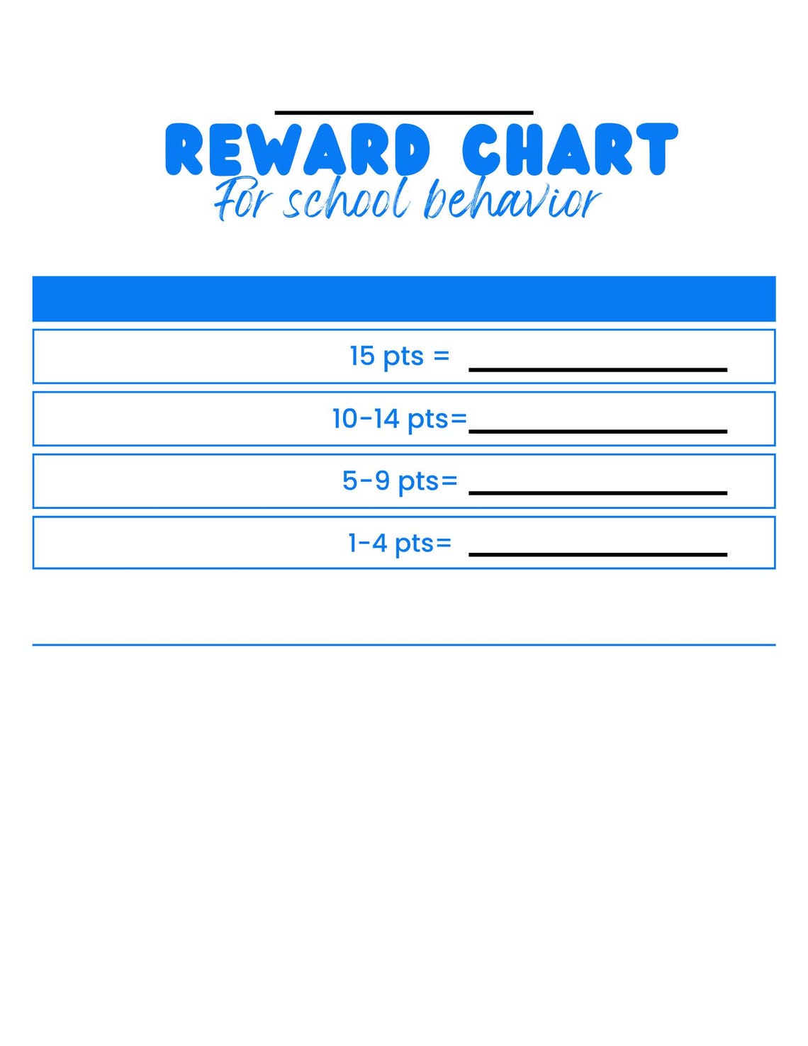 ADHD Behavior Chart for Kids | Child Discipline & Routine Management - Etsy