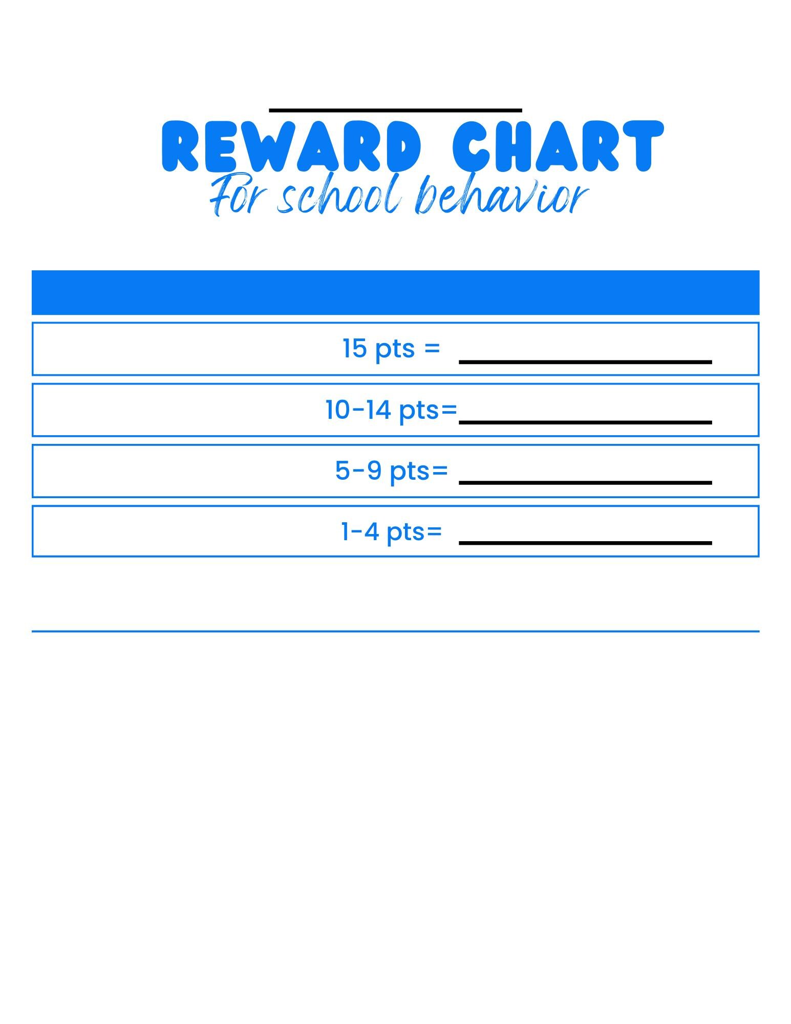 ADHD Behavior Chart for Kids | Child Discipline & Routine Management - Etsy