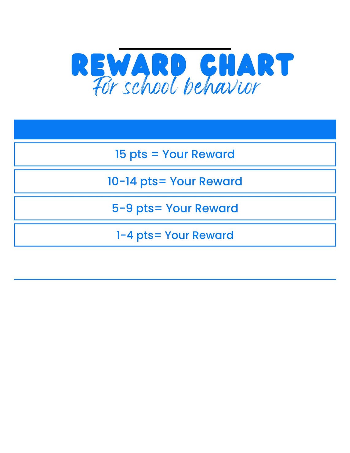 ADHD Behavior Chart for Kids | Child Discipline & Routine Management - Etsy