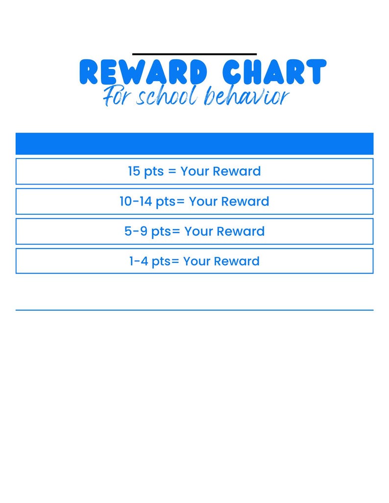 ADHD Behavior Chart for Kids | Child Discipline & Routine Management - Etsy