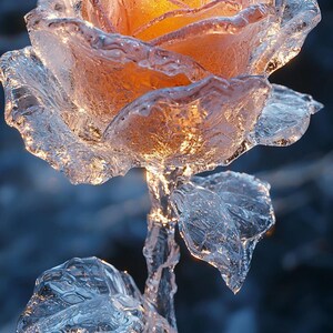 Ice Rose - Digital Image - Etsy