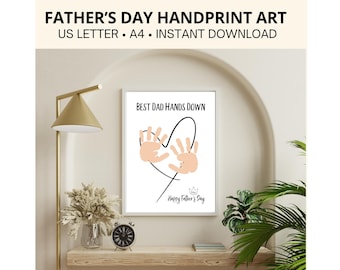 Father's Day Handprint Craft - Etsy