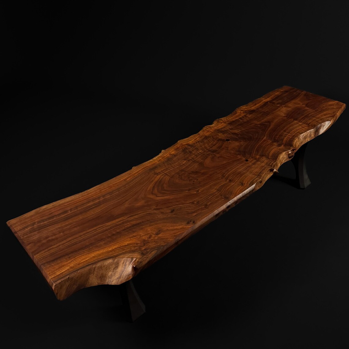Claro Walnut Live Edge Folks Relax Bench - Etsy