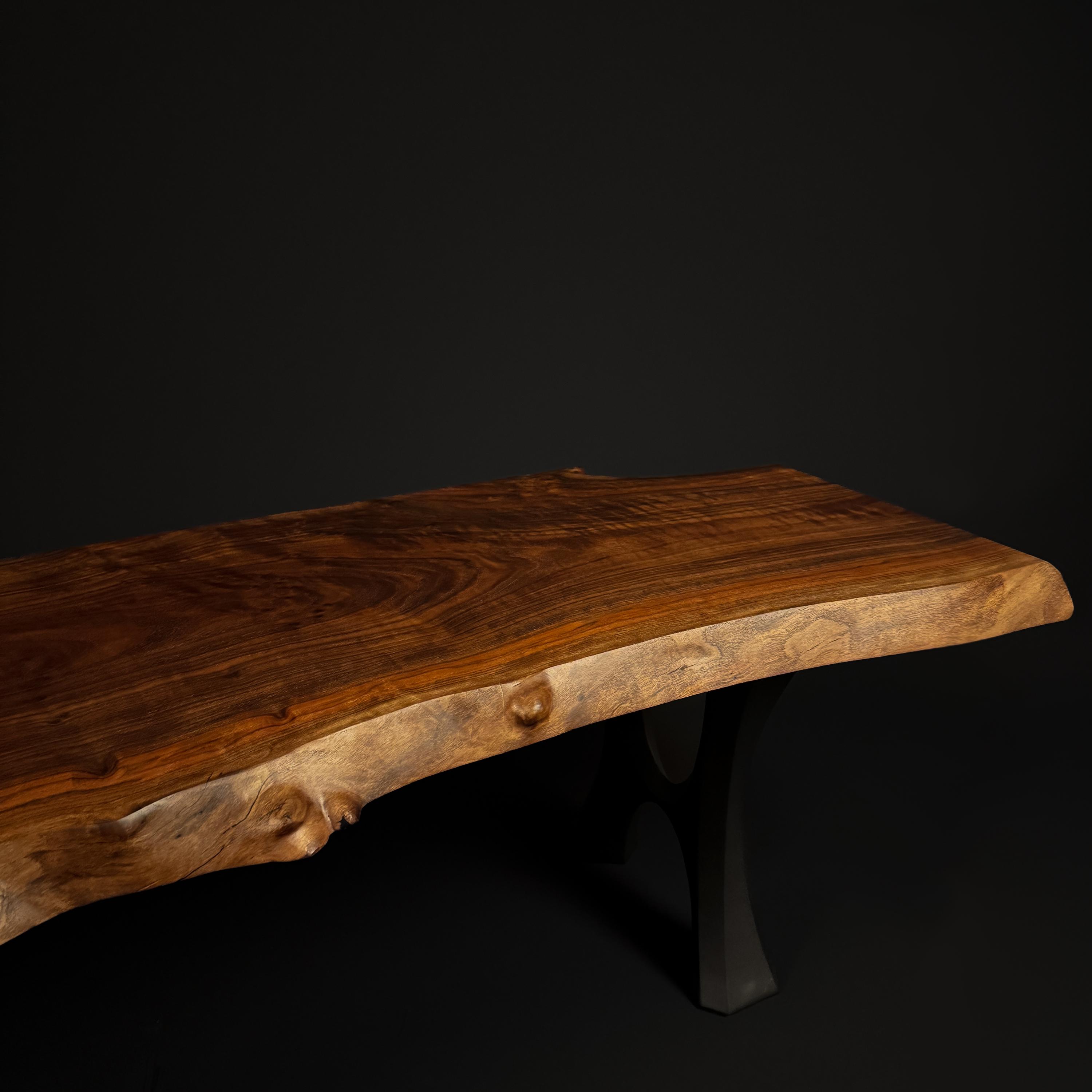 Claro Walnut Live Edge Folks Relax Bench - Etsy