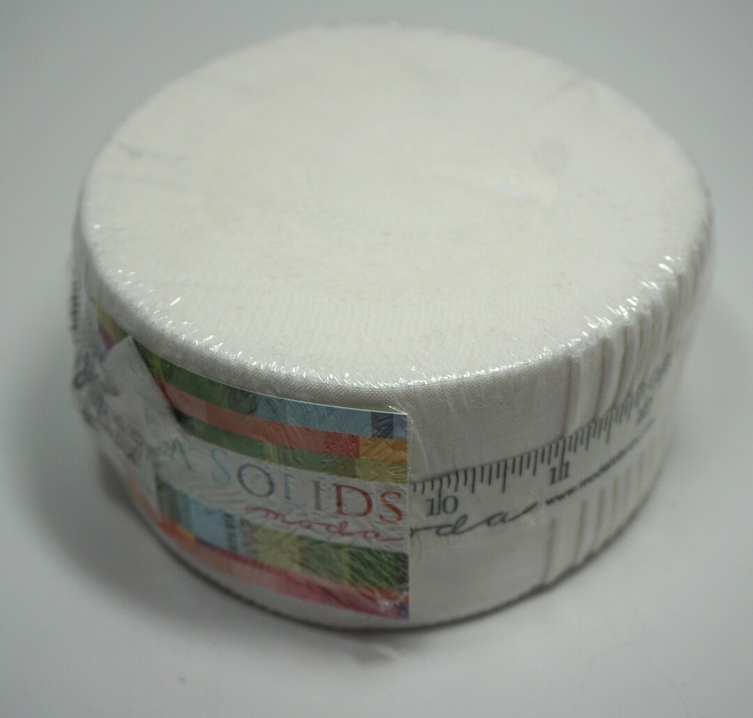 Bella Solids Jelly Roll, White - Etsy