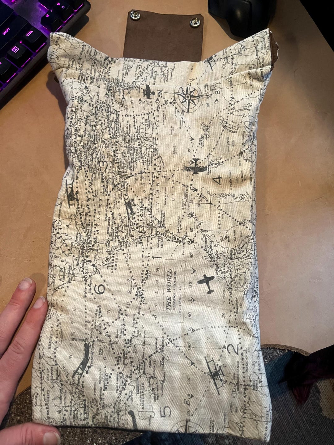 Double Layer Canvas Dump Pouch - Etsy