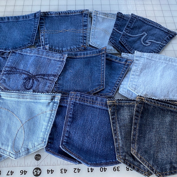 Denim Pockets - Etsy