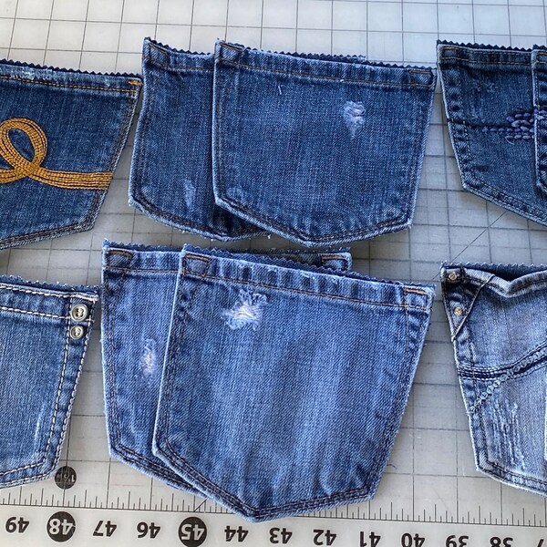 Denim Pockets - Etsy