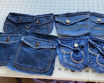Jeans With Back Button Pockets - Etsy