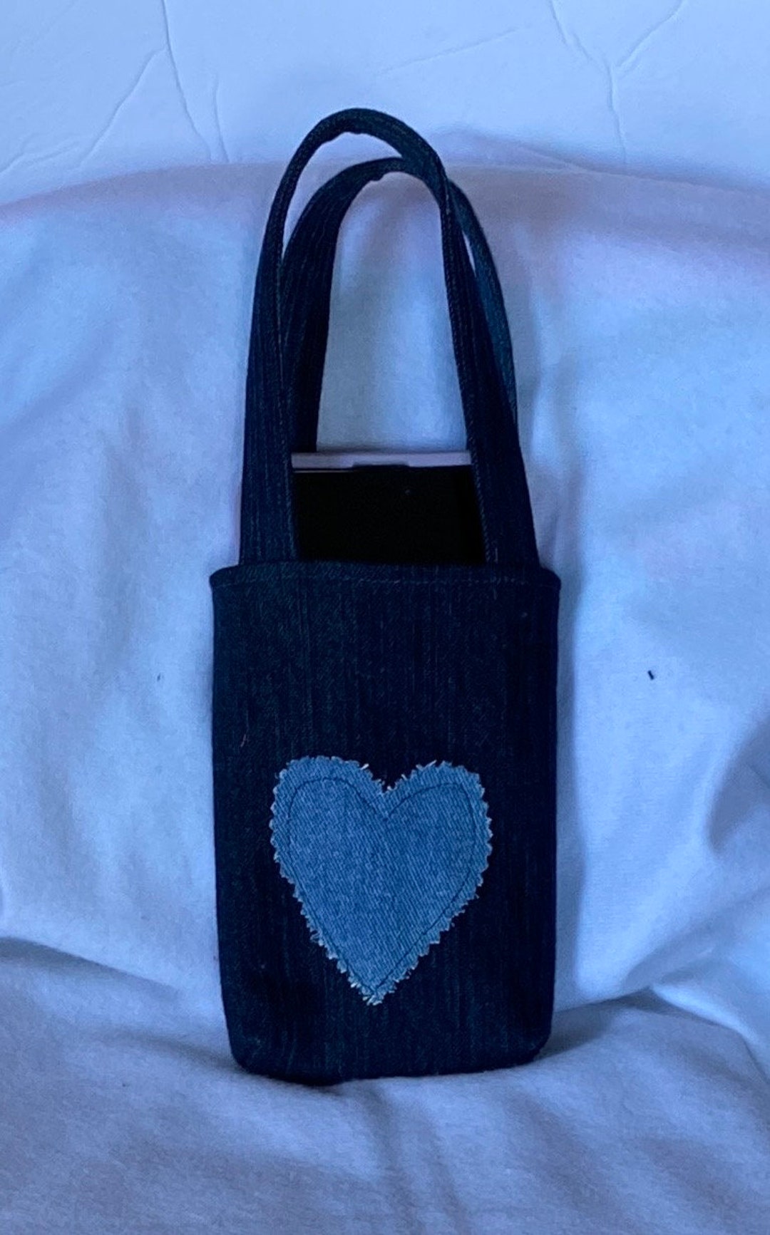 Phone Pouch/top Handle Pouch/phone Carrier/denim Phone Pouch - Etsy