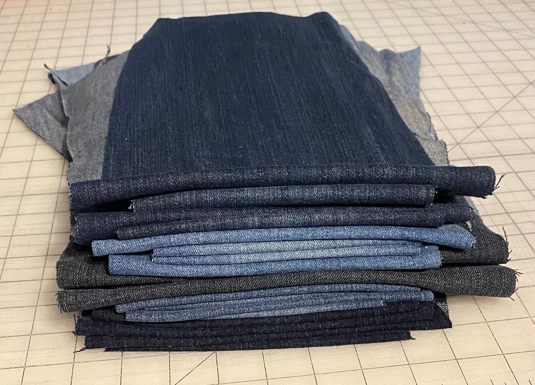 20 Denim Legs/blue Jean Legs/salvaged Denim Legs/jean Scraps/denim ...