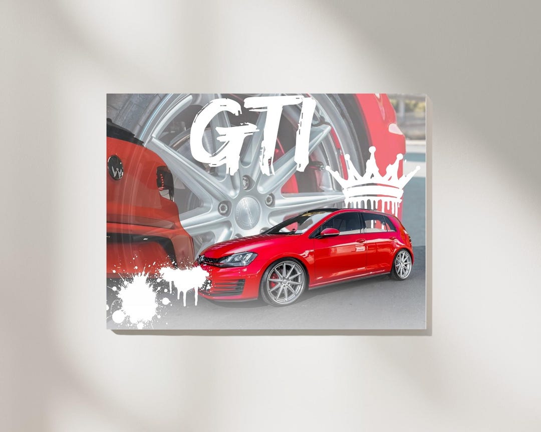 Volkswagen GTI Print | Hot Hatch Poster | VW GTI Art Print ...
