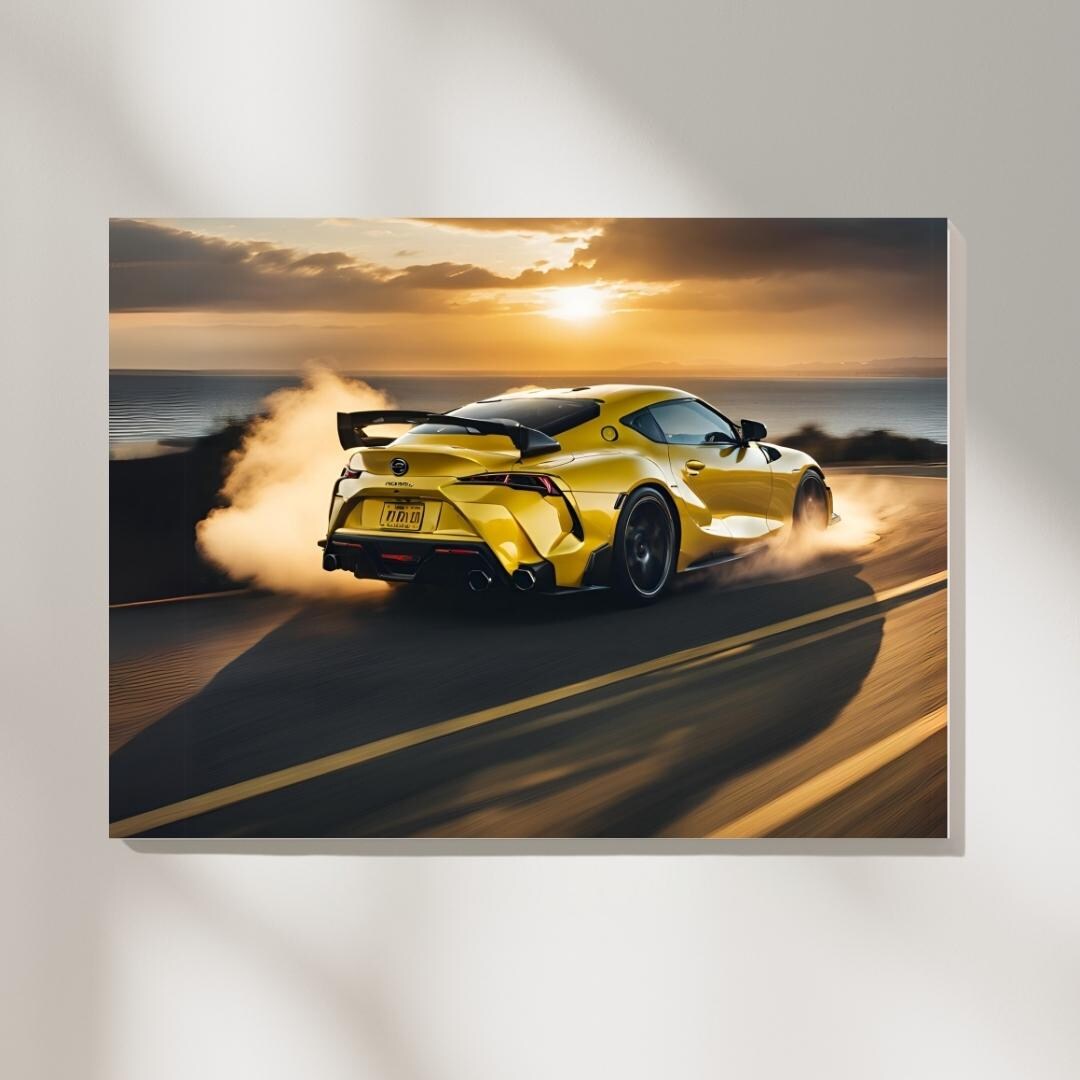 Toyota Supra Wall Art Stunning Poster of the Legendary JDM Car, Ideal ...