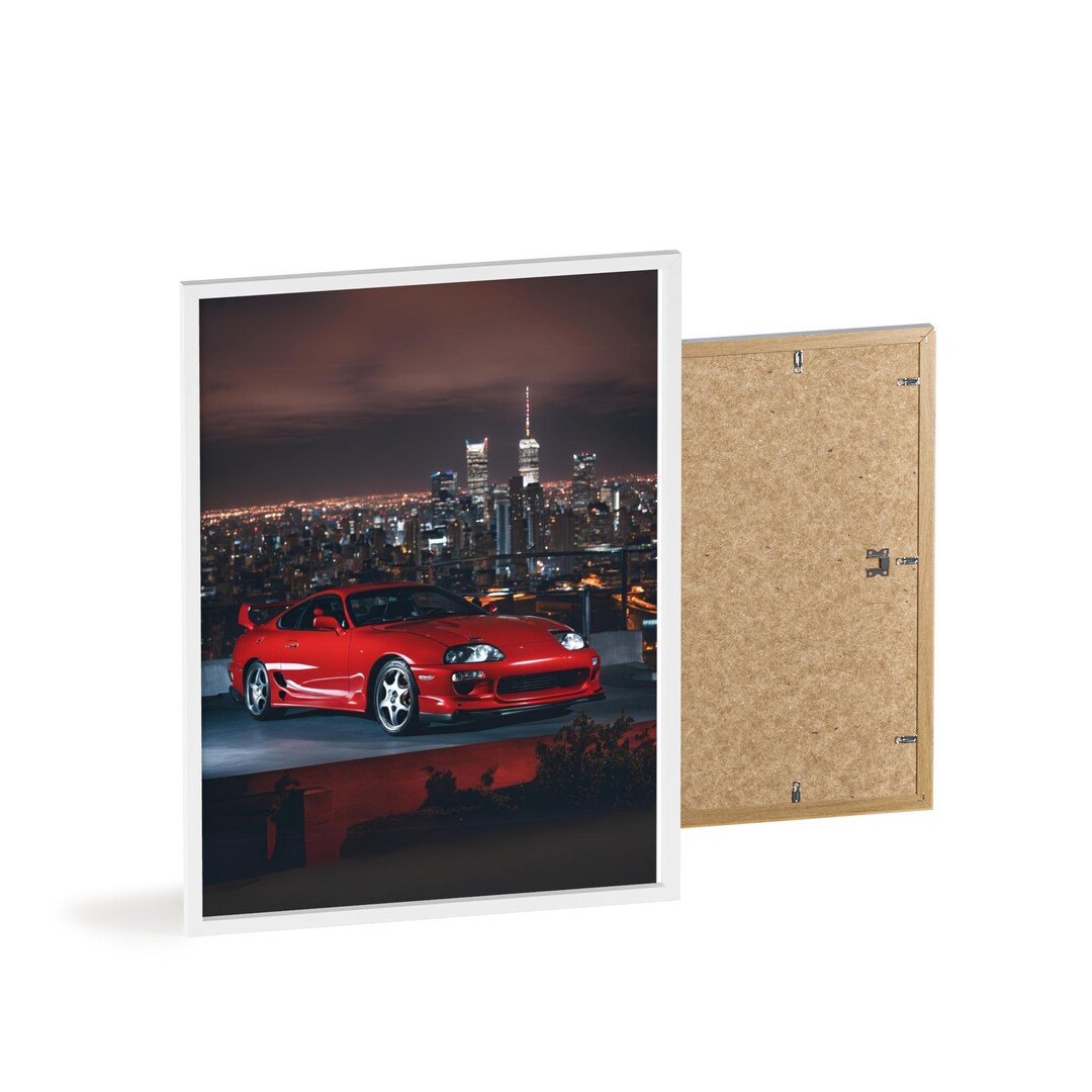 Toyota Supra MK4 Picture Frame RED Beautiful JDM Photo Display, Ideal ...