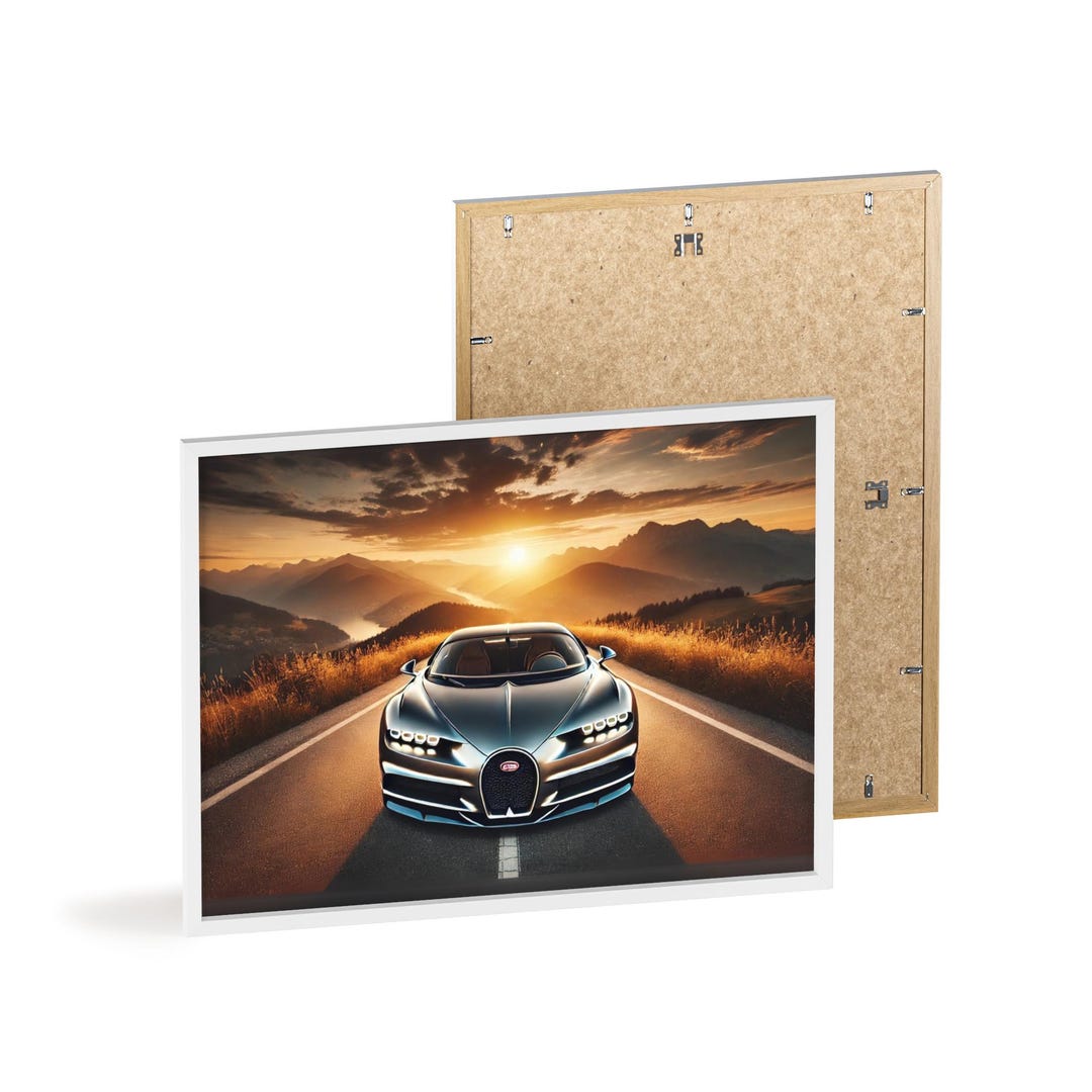 Bugatti Chiron Poster, Hypercar Wall Art, Premium Bugatti Print ...