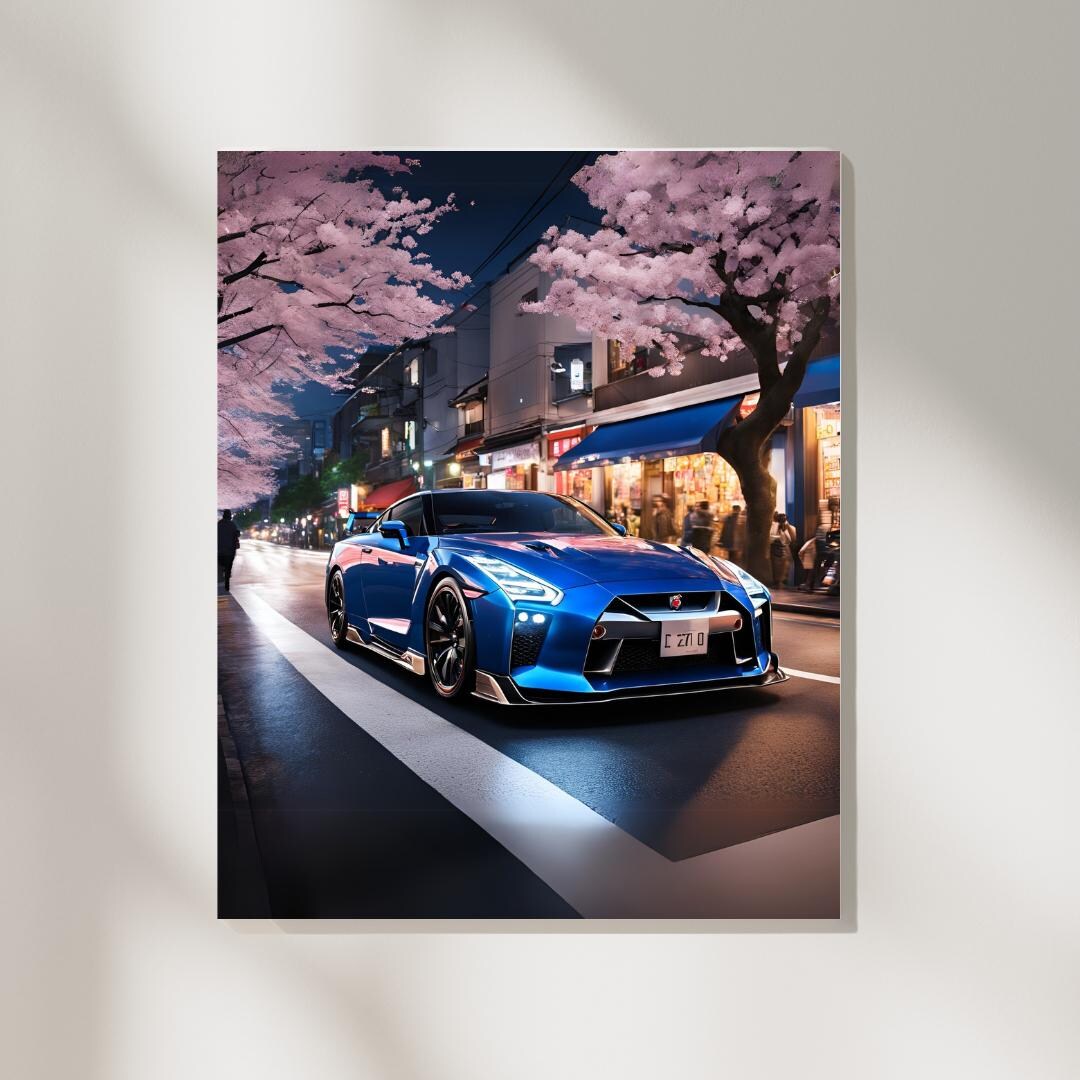 Bold and Powerful Nissan GTR Wall Art Celebrate the Ultimate Driving ...