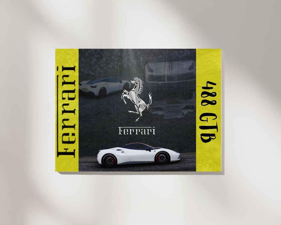 Ferrari Print | Luxury Supercar Poster | Ferrari Art Print | High ...