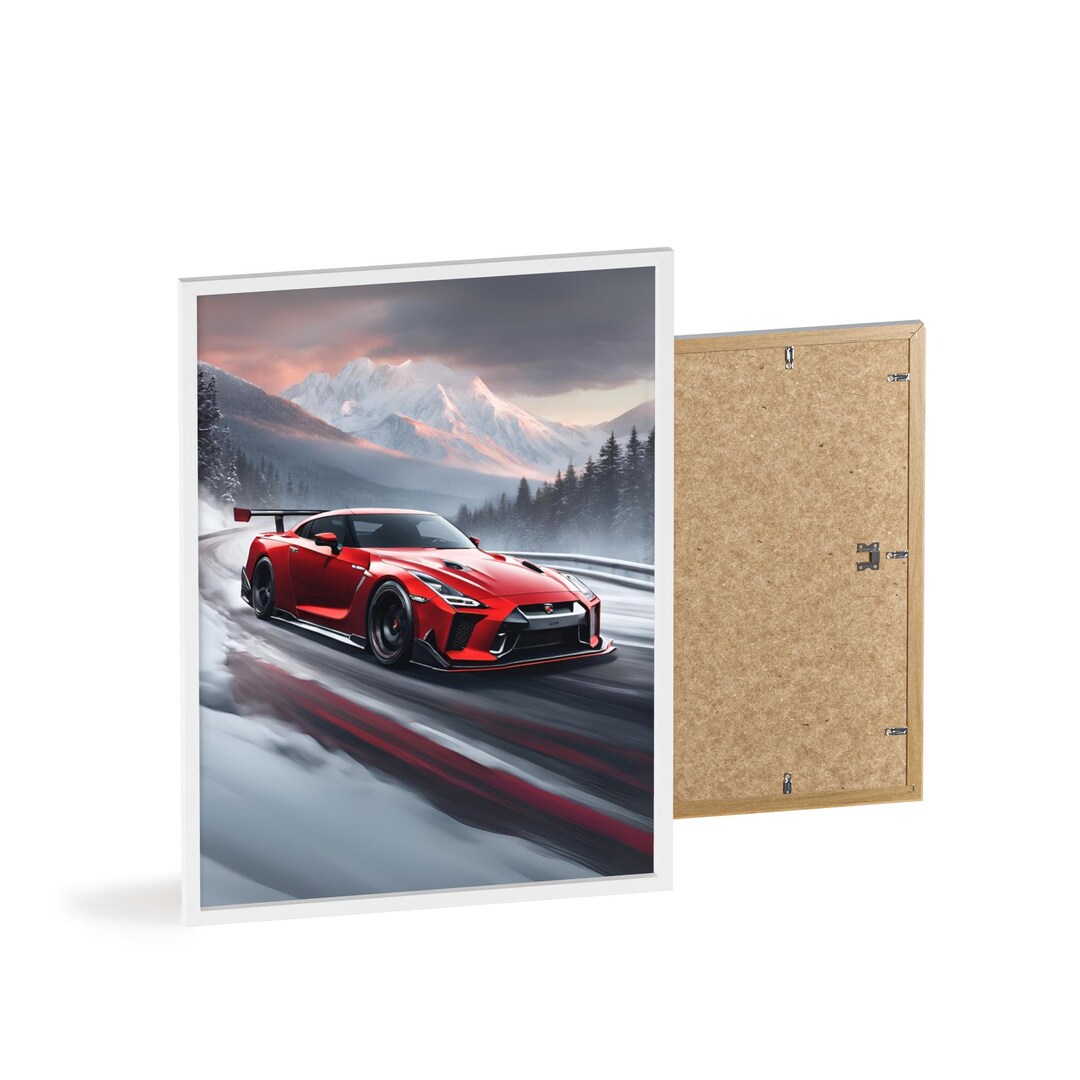 Framed Nissan GTR Wall Art A Must Have for Car Lovers Available in ...
