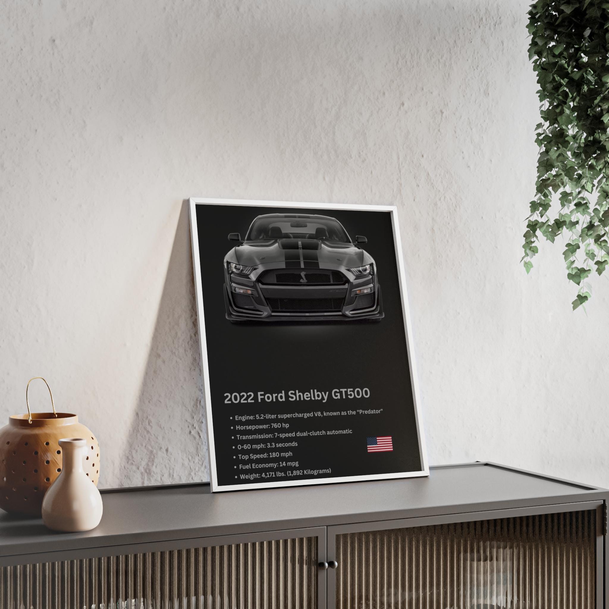 Shelby GT500 Poster, Shelby GT500 Print, Shelby GT500 Wall Art ...