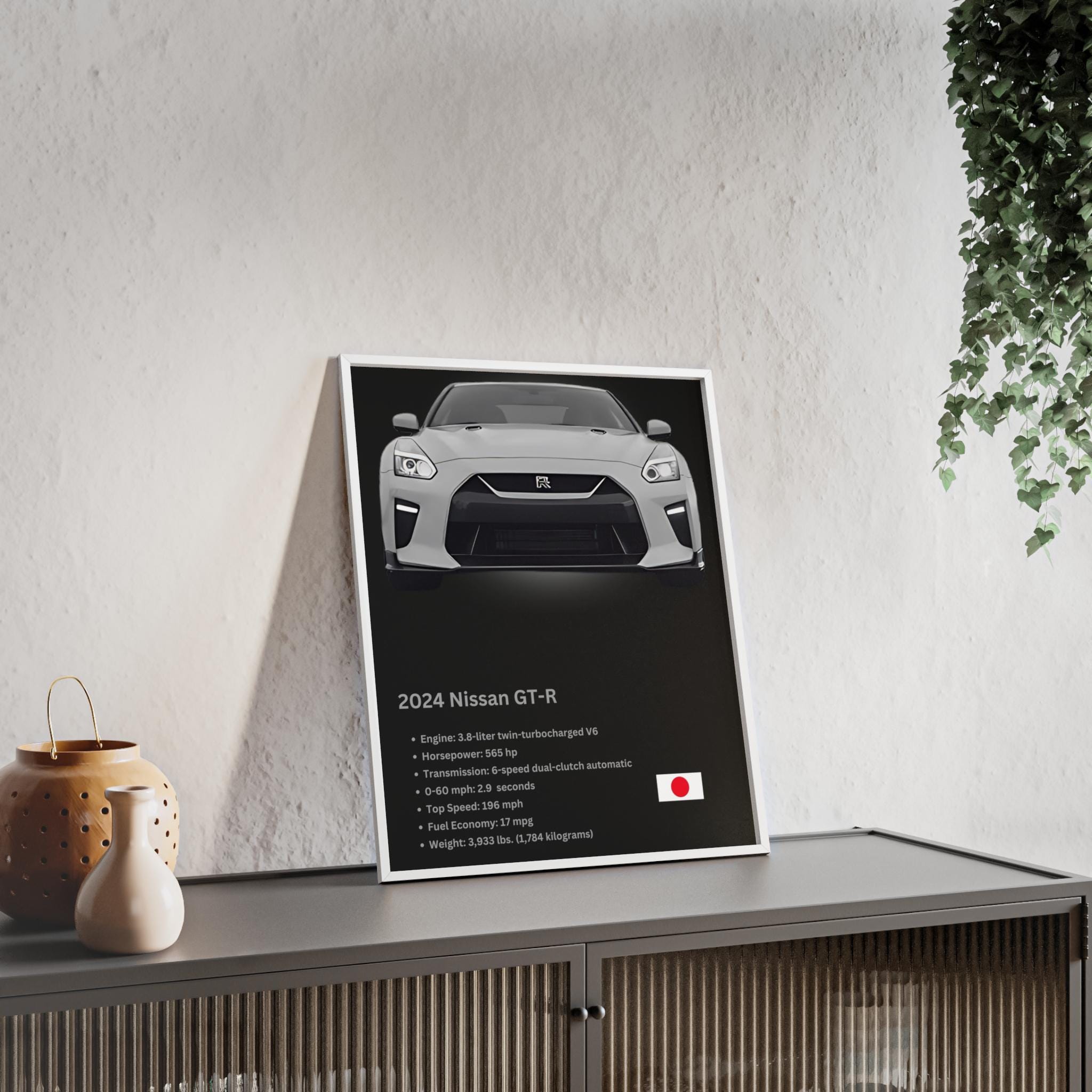 Nissan GT-R Poster, Nissan GT-R Print, Nissan GT-R Wall Art, Japanese ...