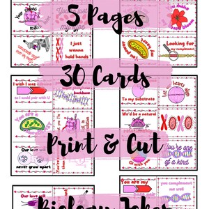 Biology Valentines Day Cards 30 Card Class Set, Teachers, Students, Lab ...