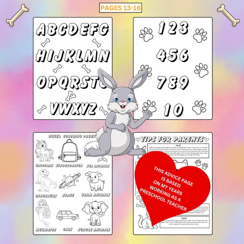 Pet Animal Kid Coloring Pages Children Activity Toddler Preschool ...