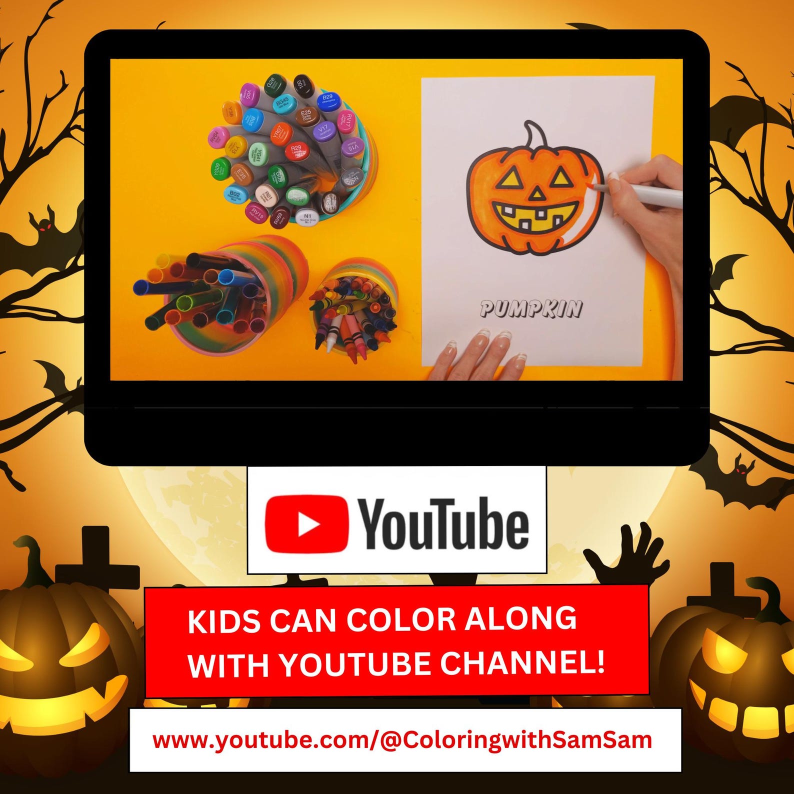 Halloween Spooky Kid Coloring Pages Children Toddler Preschool ...