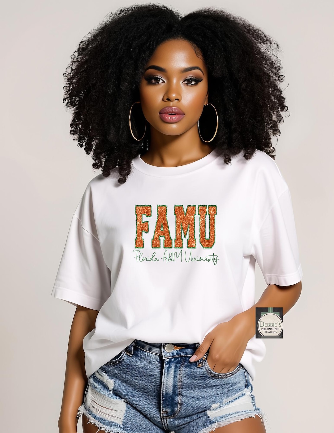 FAMU Faux Glitter Shirt - Etsy